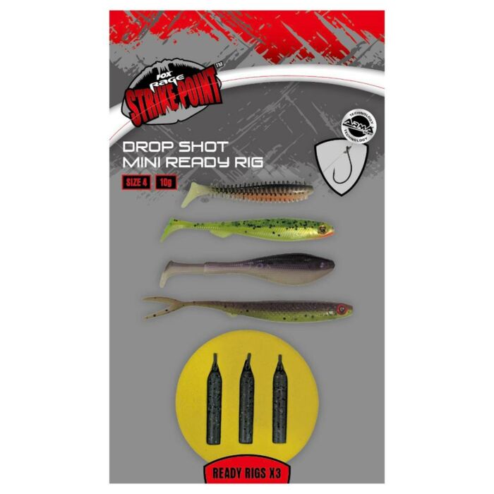 Fox Rage Dropshot Micro Ready Rigs Size 4 - 10g | Eurotackle.nl