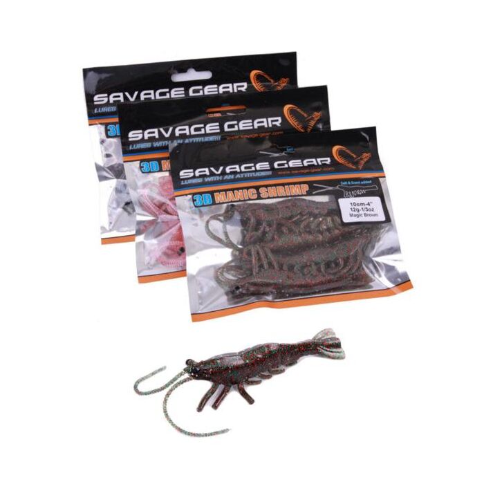 Savage Gear Manic Shrimp 10cm 4pcs | Eurotackle.nl